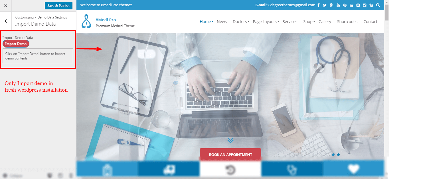 Dominate with EightMedi Pro: Premium Medical WordPress Theme - 8DegreeThemes