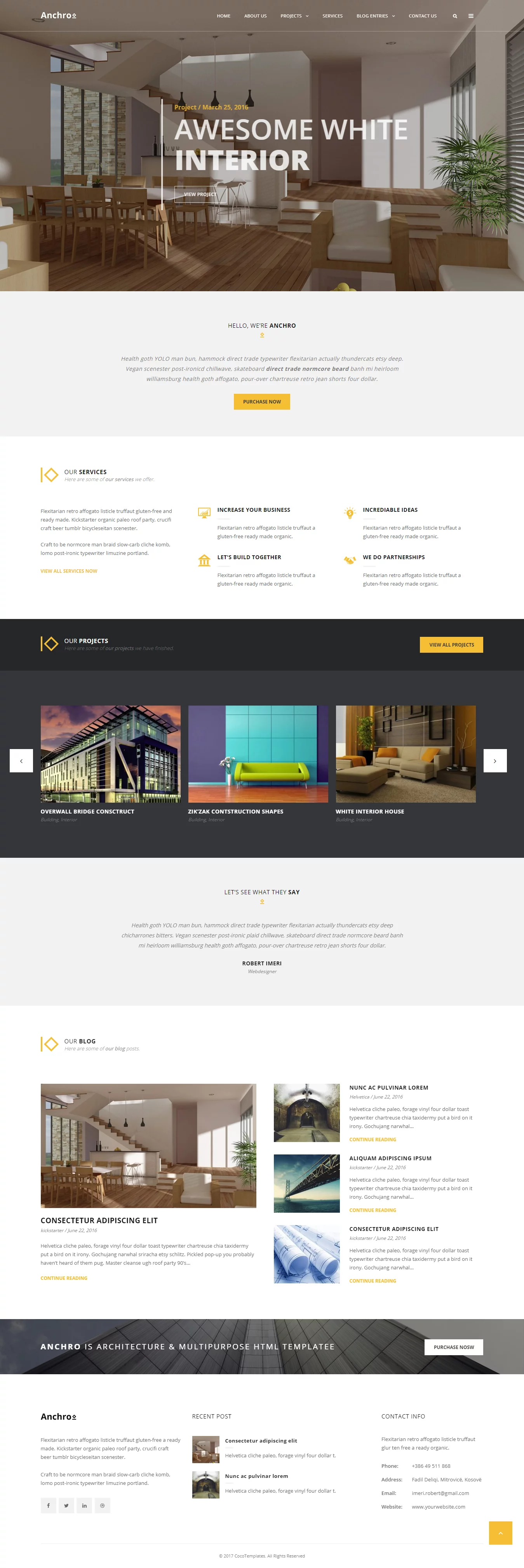 10+ Best Premium Architecture WordPress Themes - 8DegreeThemes