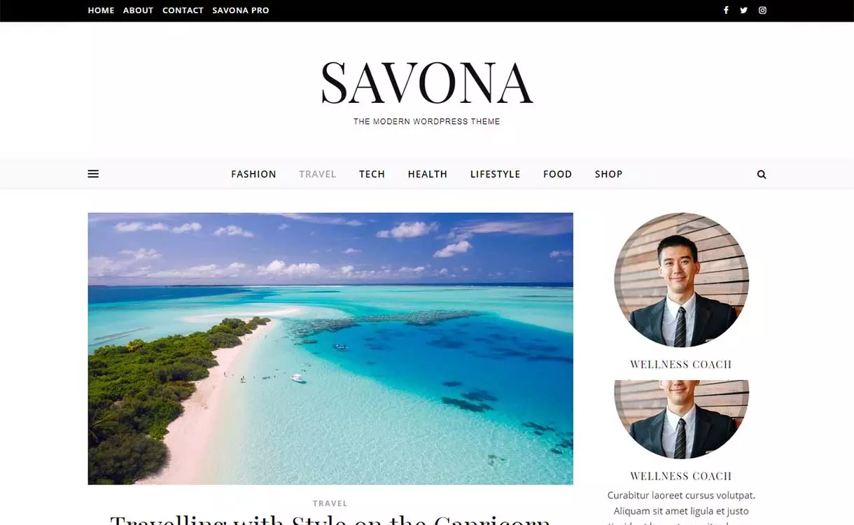 17+ Best Free Lifestyle WordPress Themes - 8DegreeThemes