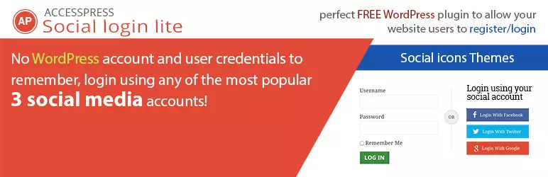 Free WordPress Social Login Plugins - 8DegreeThemes