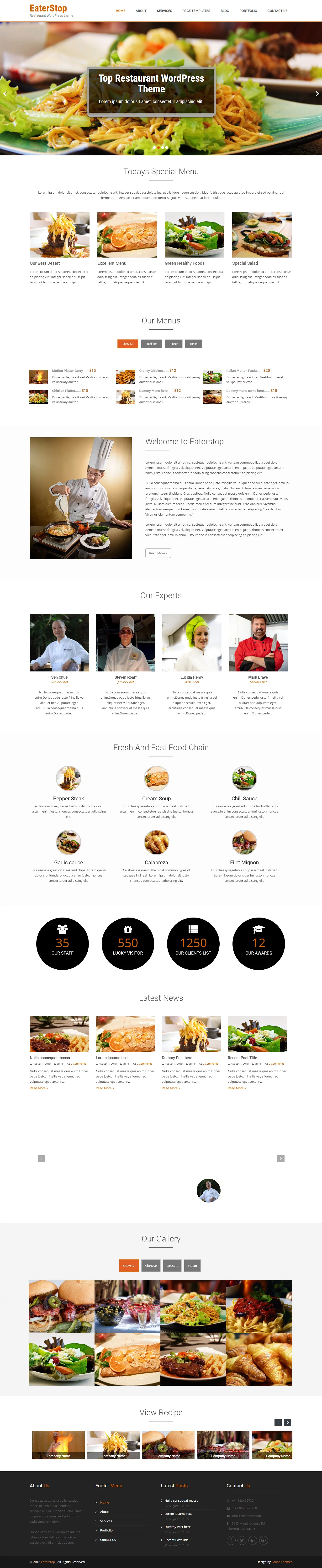 10+ Best Free Bar and Pub WordPress Themes - 8DegreeThemes