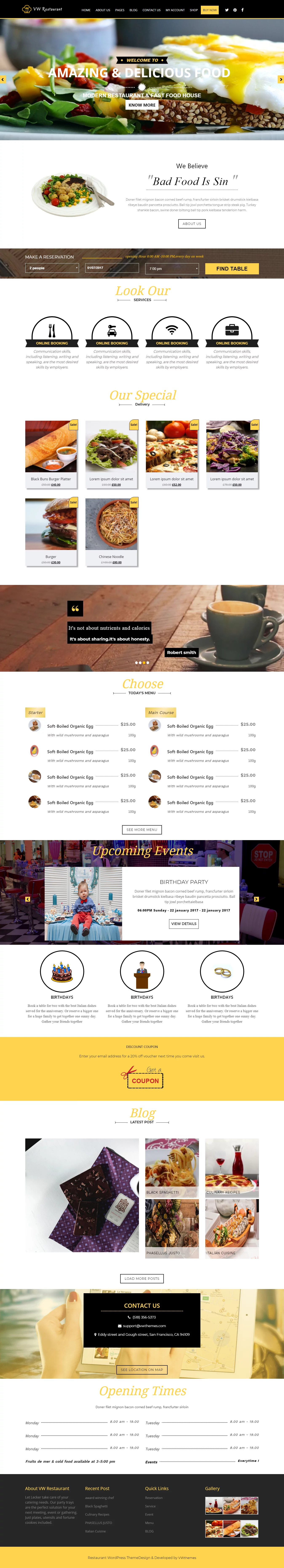 10+ Best Free Bar and Pub WordPress Themes - 8DegreeThemes