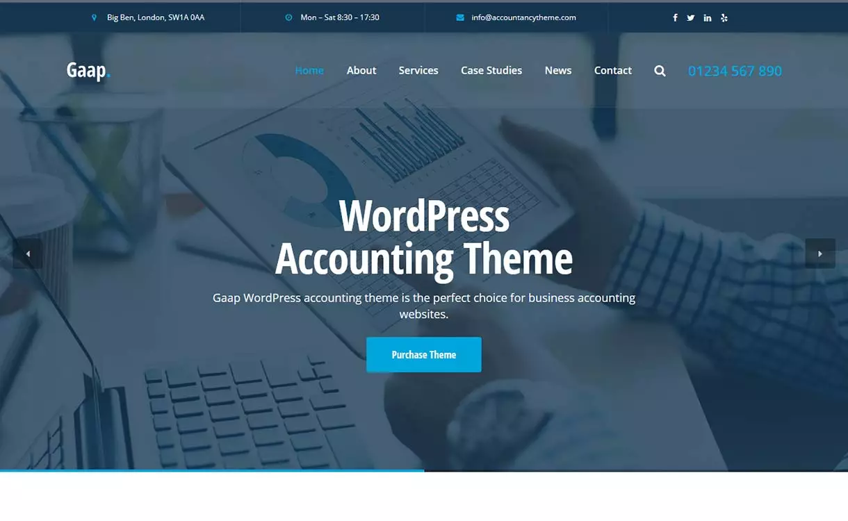 10+ Best Premium Accounting WordPress Themes - 8DegreeThemes