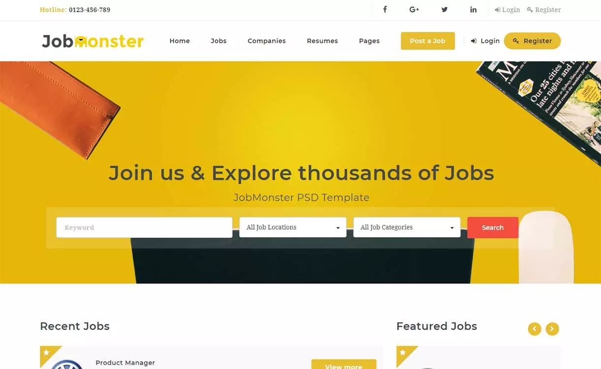 10+ Best Premium Job Board WordPress Themes - 8DegreeThemes