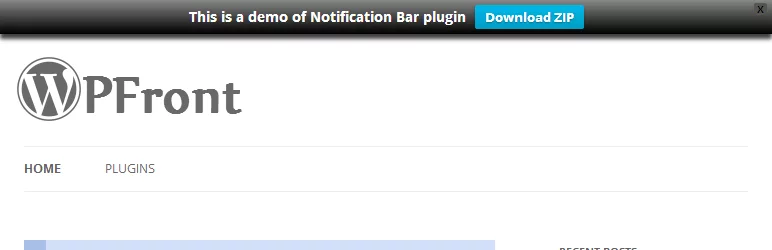 Free WordPress Notification Bar Plugins - 8DegreeThemes