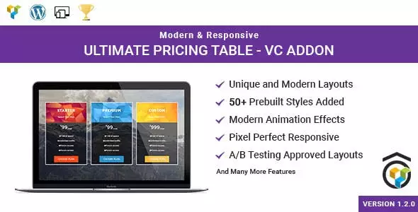 Best Pricing Tables Addons for Visual Composer - 8DegreeThemes