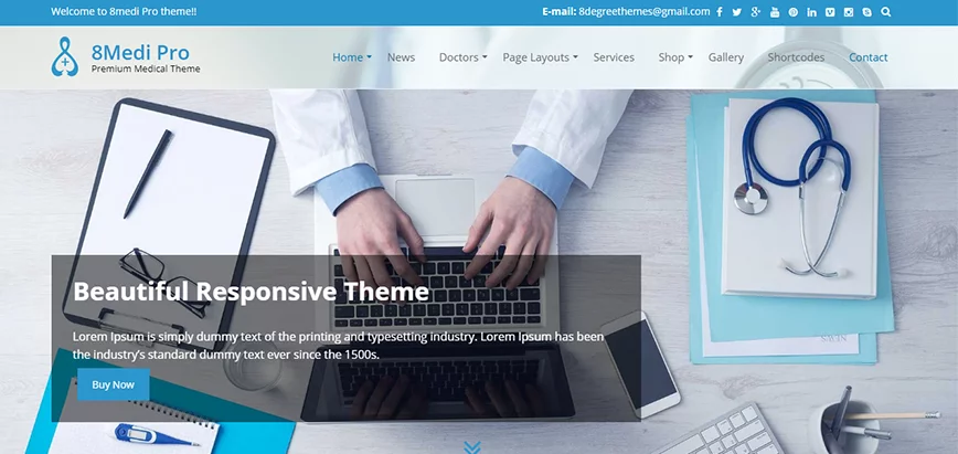 10+ Best Premium Hospital Medical WordPress Themes - 8DegreeThemes