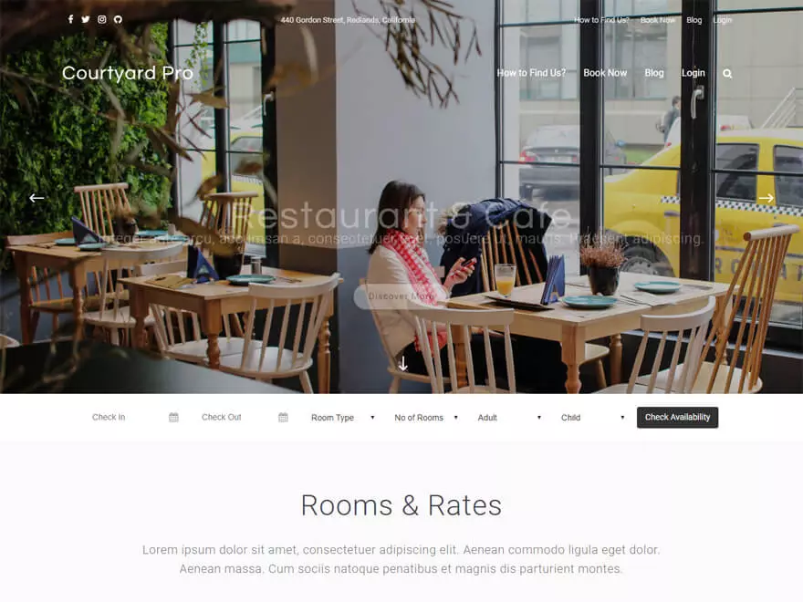 21+ Best Free Hotel Resort and BnB WordPress Themes 2024 - 8DegreeThemes