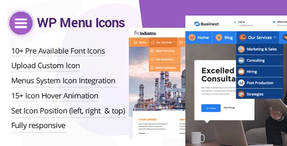 Top 3 Custom Icons Plugins for WordPress Menu - Compared - 8DegreeThemes