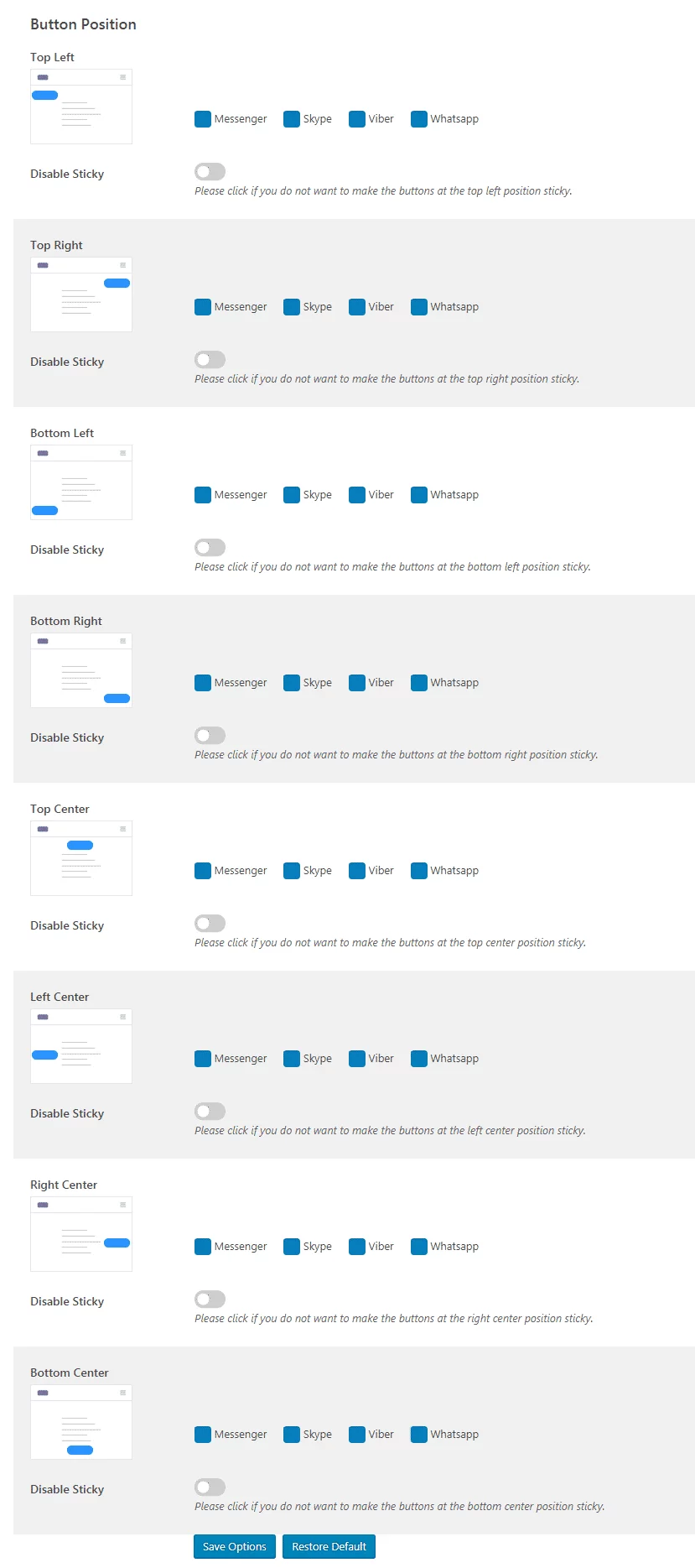 How to add a Viber/Messenger/WhatsApp/Skype Contact Button on the ...