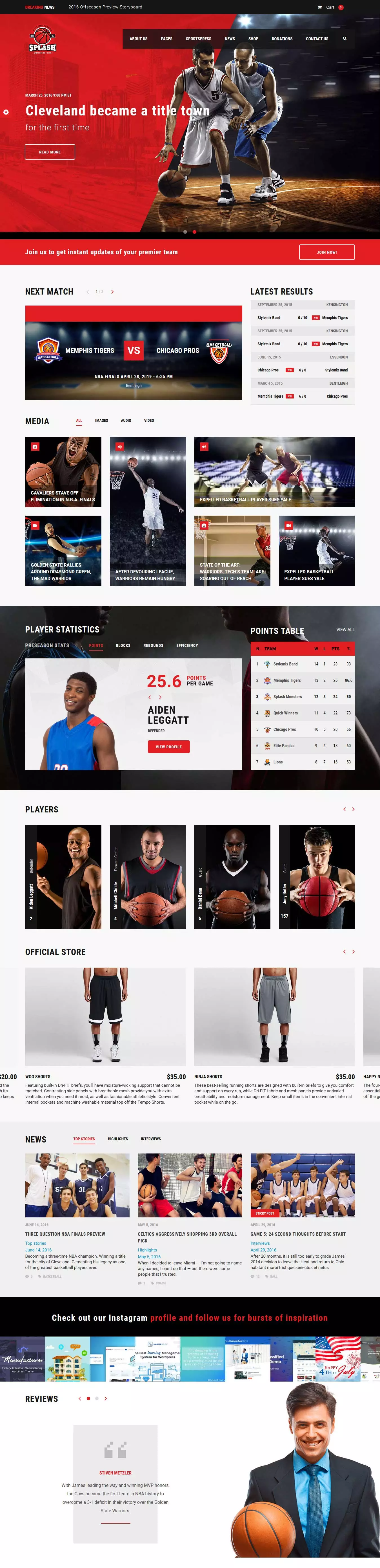 10+ Best Premium Sports WordPress Themes - 8DegreeThemes