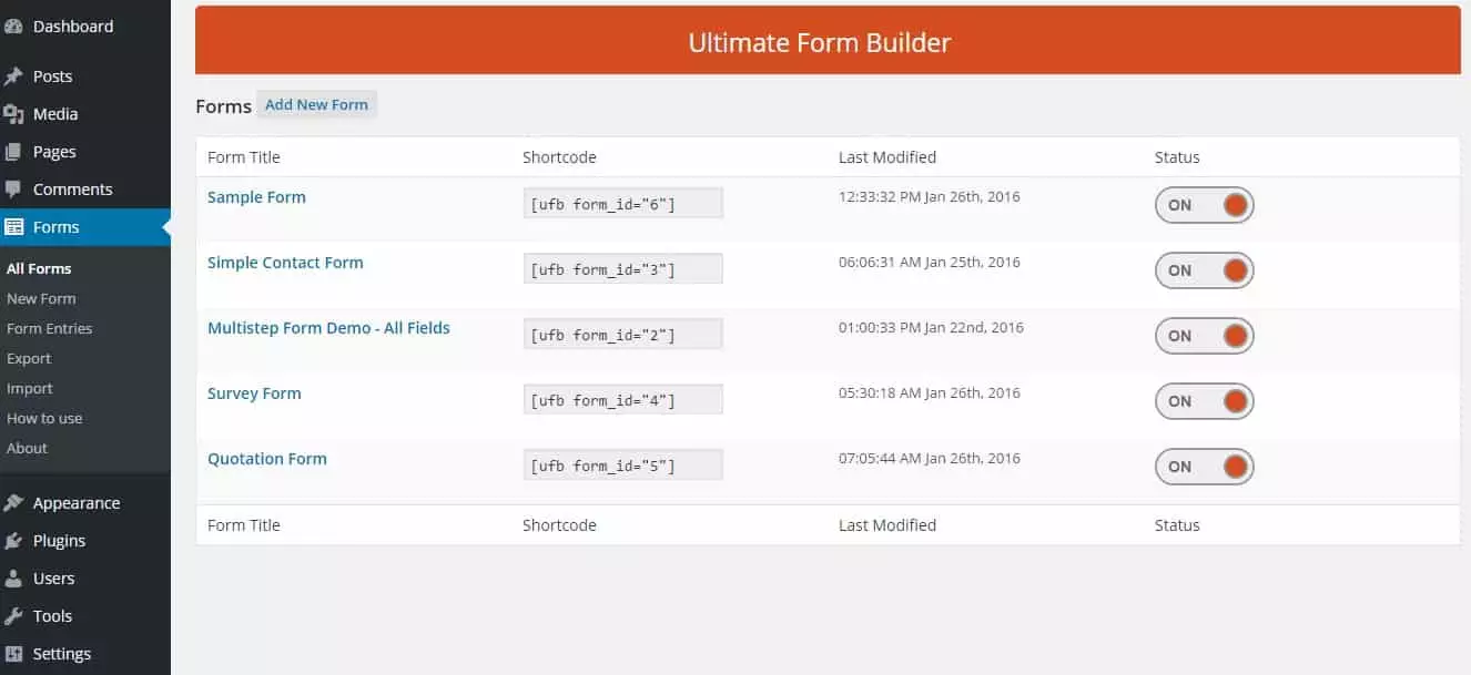 How to add Forms on WordPress Website using Ultimate Form Builder ...