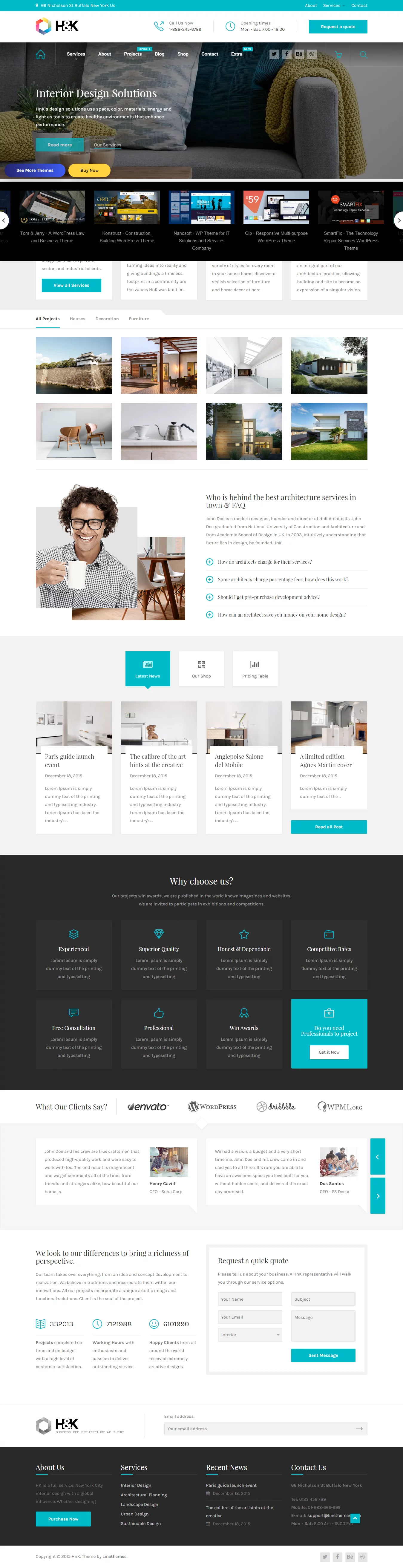 10+ Best Premium Architecture WordPress Themes - 8DegreeThemes