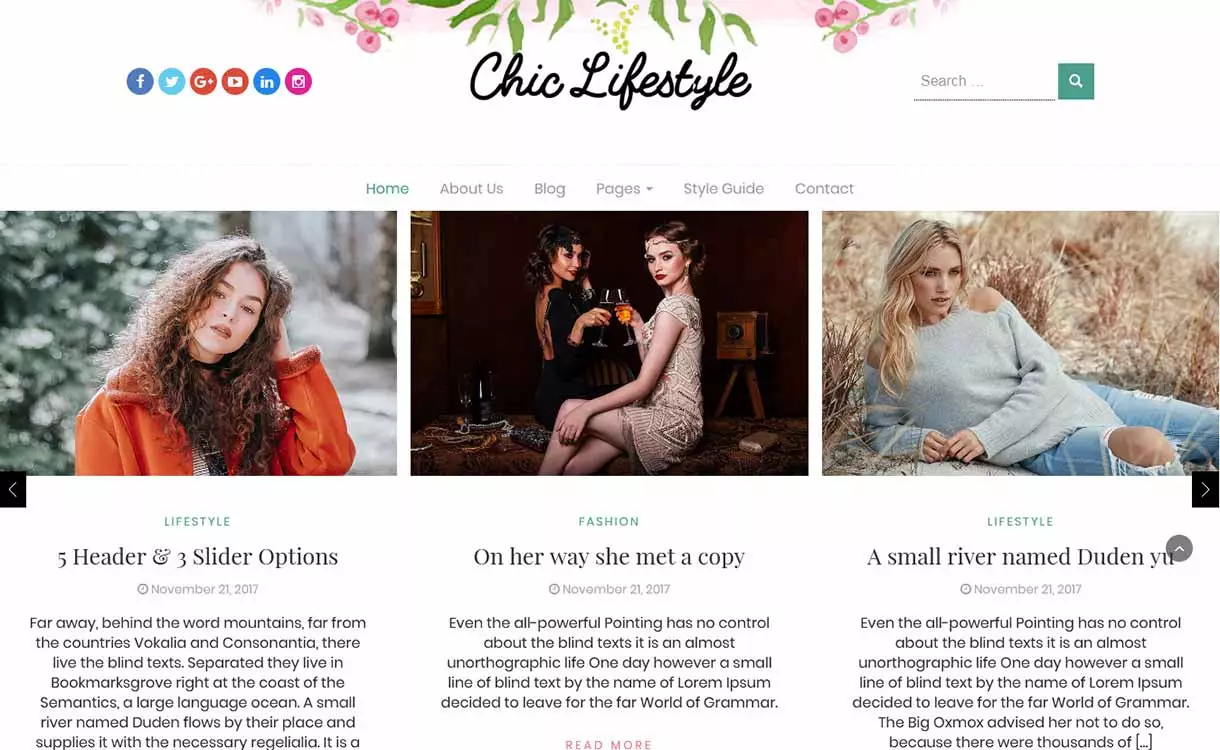 17+ Best Free Lifestyle WordPress Themes - 8DegreeThemes