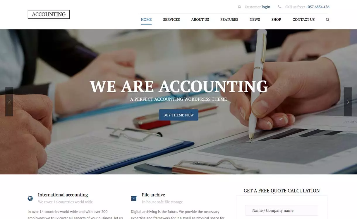 10+ Best Premium Accounting WordPress Themes - 8DegreeThemes