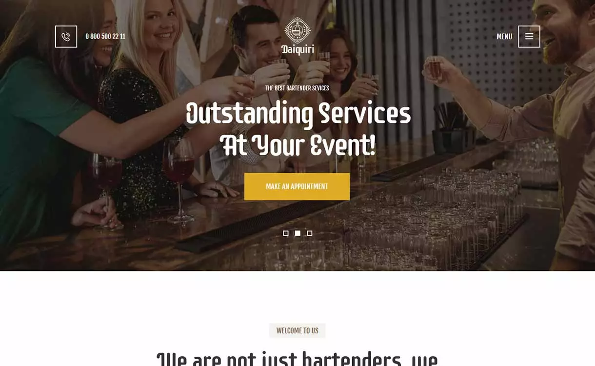 10+ Best Premium Bar and Pub WordPress Themes - 8DegreeThemes
