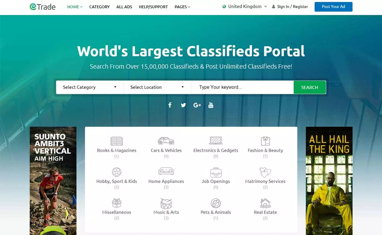 10+ Best Premium Classified WordPress Themes – 8DegreeThemes