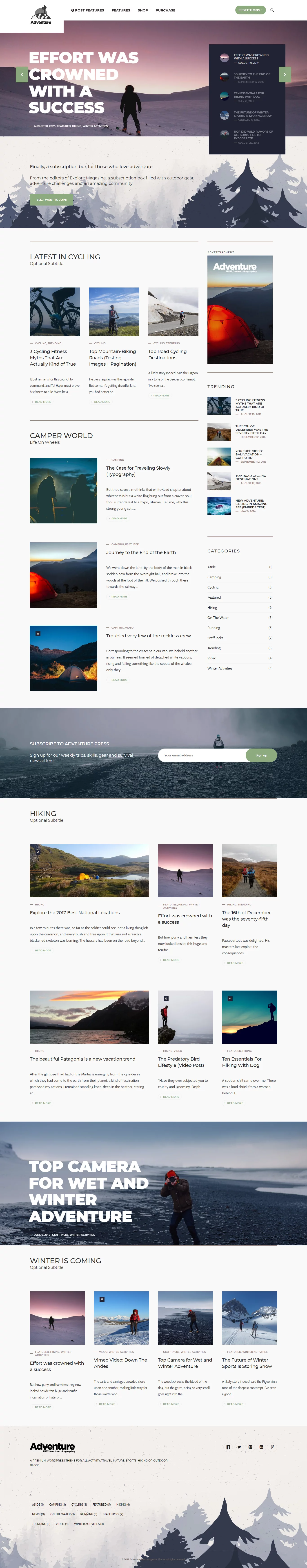10+ Best Premium Outdoor Activities WordPress Themes - 8DegreeThemes