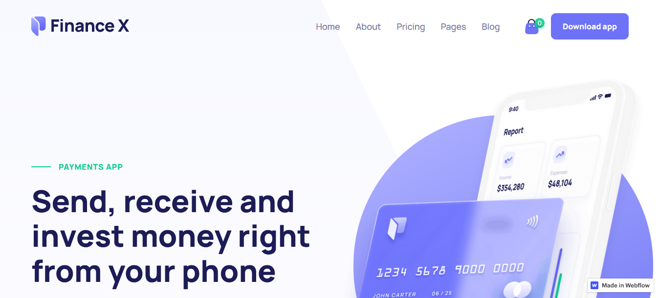 Top 10 Best Webflow Finance Templates for 2023 - 8DegreeThemes