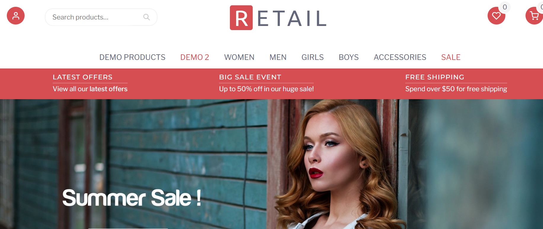 10+ Best Free Retail Shop WordPress Themes - 8DegreeThemes